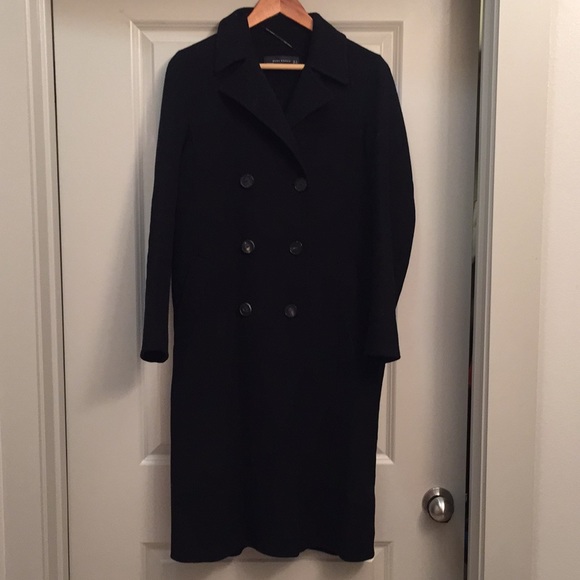 Zara | Jackets & Coats | Zara Black Coat | Poshmark